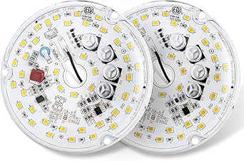 HAOLEDI 4'' 20W LED Ceiling Fan Light Retrofit Kit, Ceiling Light ...