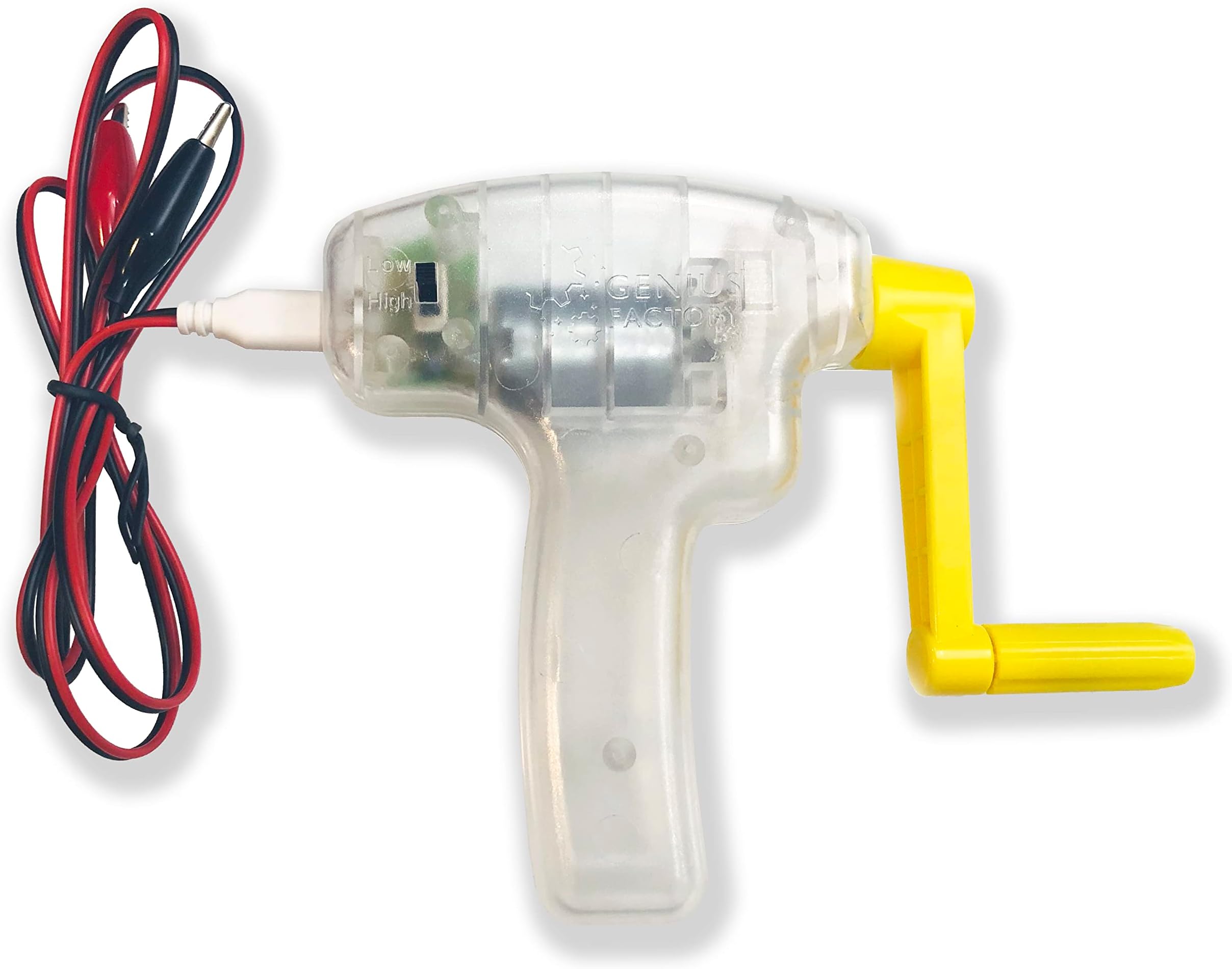 Amazon.com: Deluxe Hand Crank DC Generator with High/Low Output Switch ...