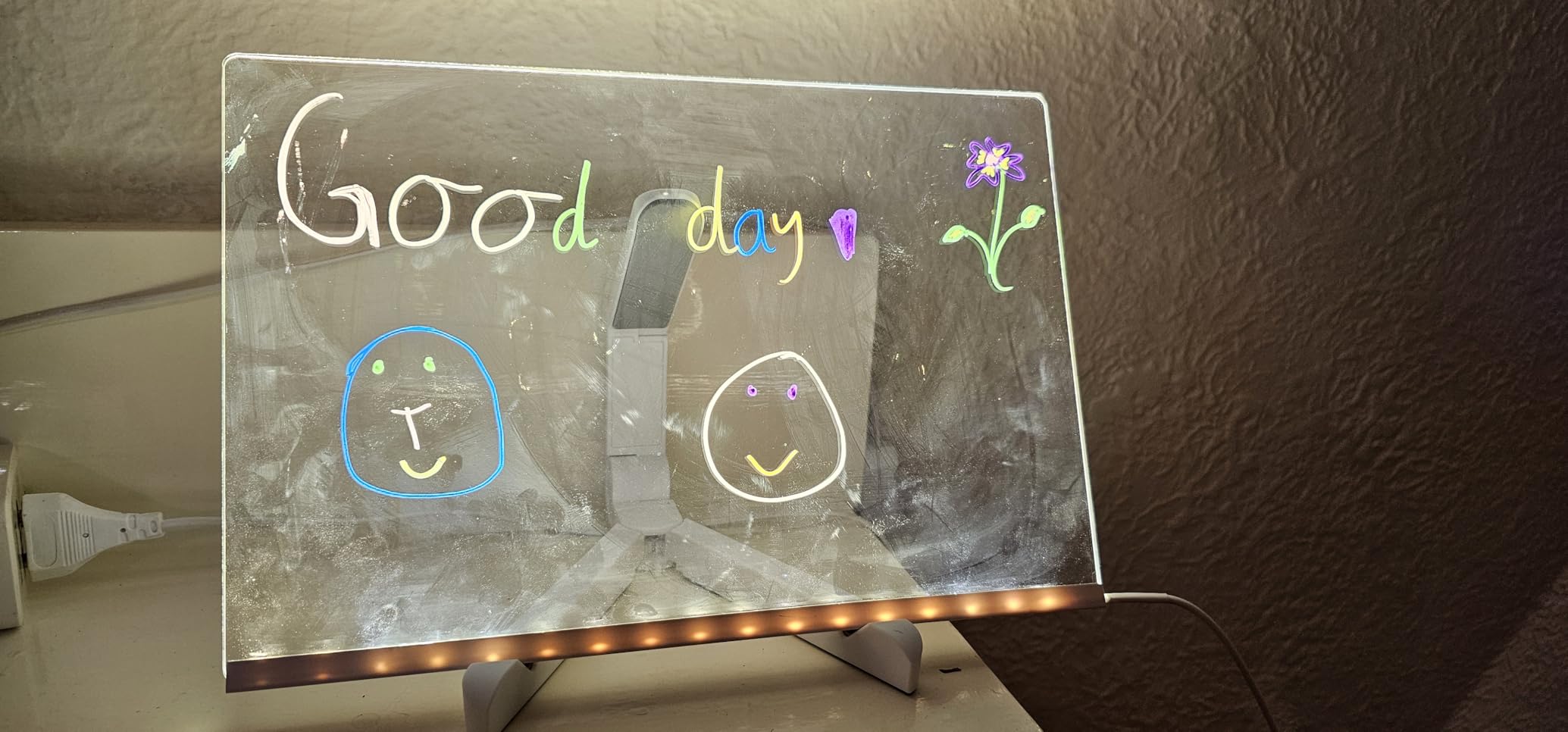 FeBohao Led Acrylic Board Light Up Drawing Board Noteboard with Colors ...