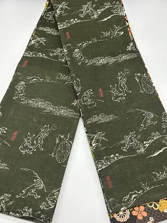 Amazon.co.jp: Featured Product 4849 Cotton Half-width Belt, Choju-giga ...