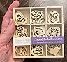 Amazon.com: Mini Laser Cuts Wood Shape - Hearts - 45 Pieces - 1'' Across