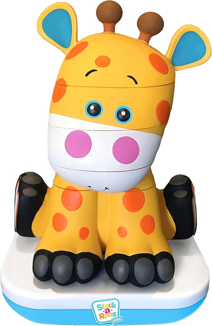 Amazon.com: Stack-a-Roos Baby Giraffe by Salus Brands - Animal Stacking ...