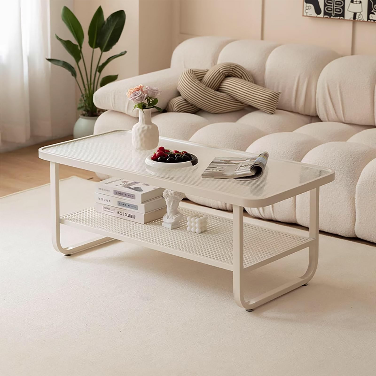White Rectangle Coffee Tables Terra Natural White Oak Wood 68 4772