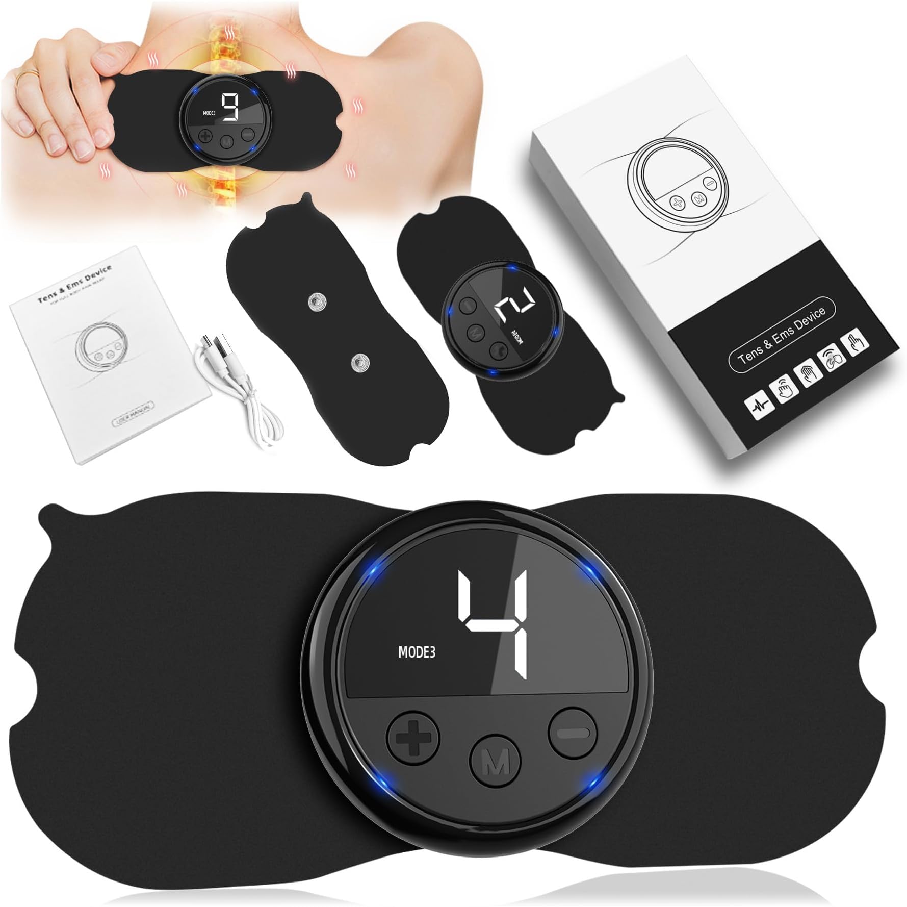 Amazon.com: MASTOGO Wireless TENS Unit - 6 Mode 19 Intensity with ...