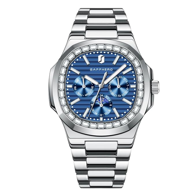 Sapphero Watches for Men Waterproof Luminous Watches with Date Dial ...