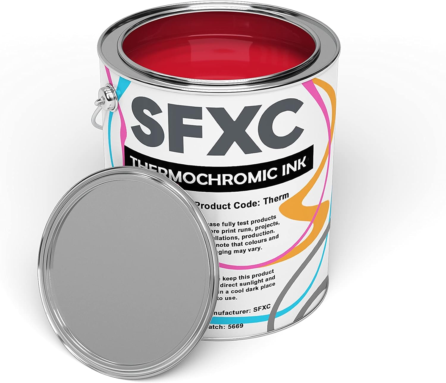 Thermochromic Screen Printing Ink Red 31°C (500ml) : Amazon.co.uk ...