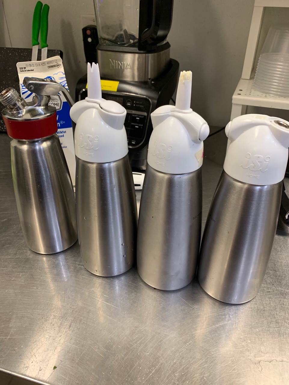 Amazon.com: iSi Easy Whip, 1-Pint, Brushed Aluminum, Cream Whipper ...