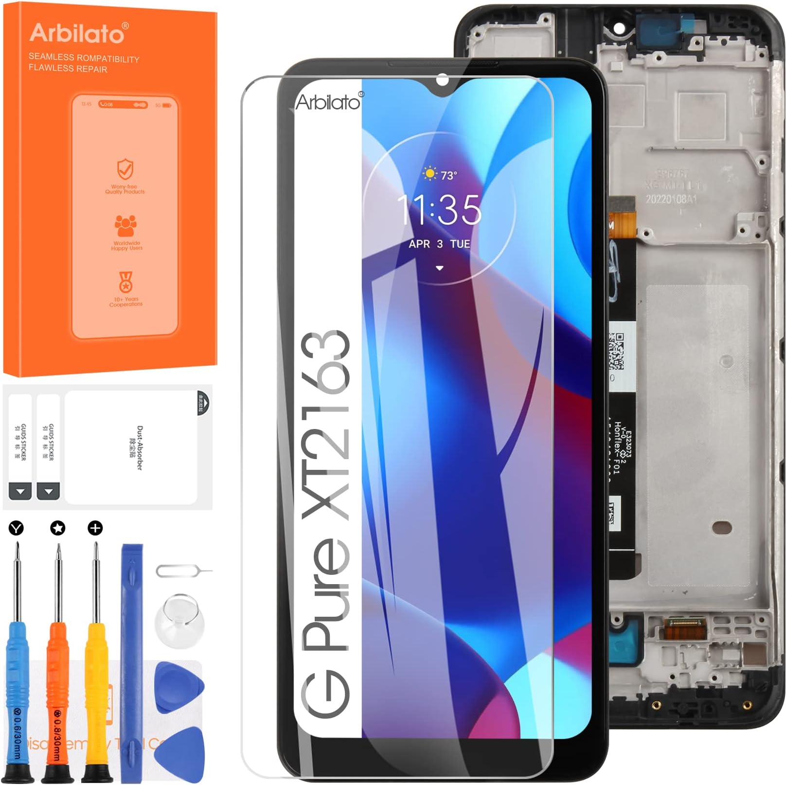 Amazon.com: for Motorola Moto G Pure Screen Replacement, LCD Display ...