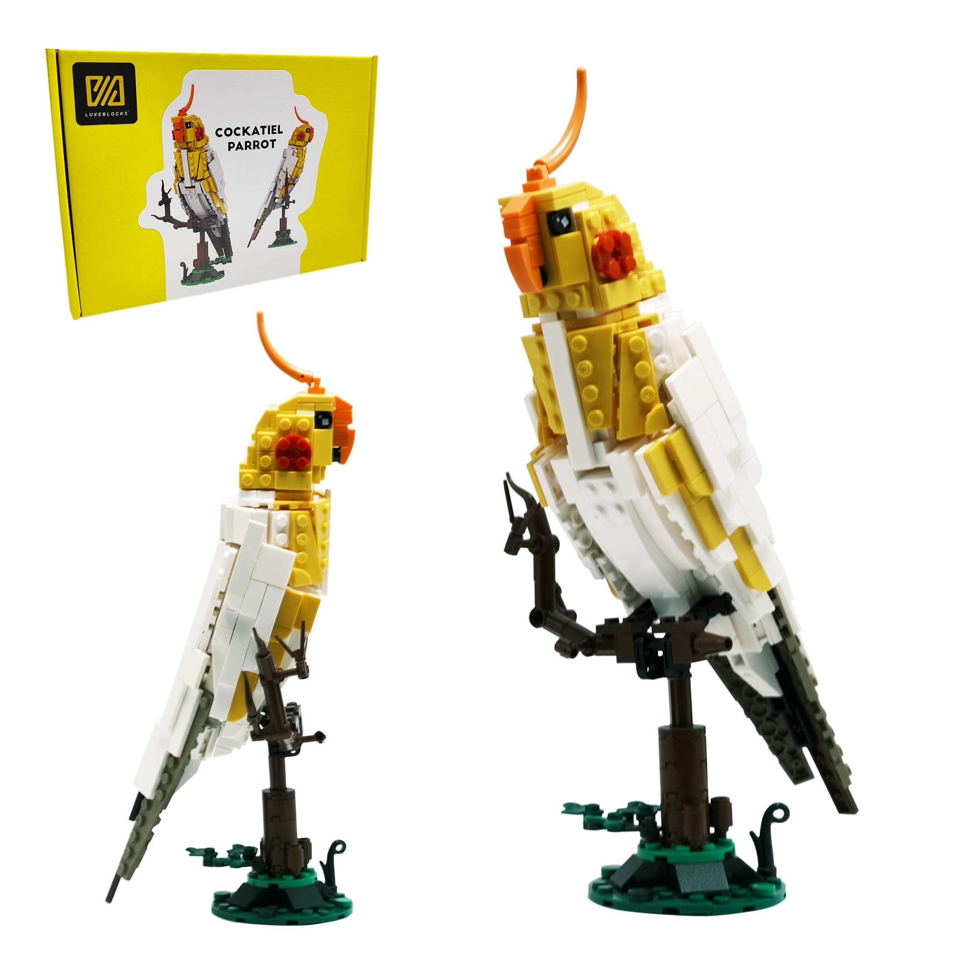 Amazon.com: LUXEBLOCKS Bird Building Blocks Bricks Set Toys Kit- A ...