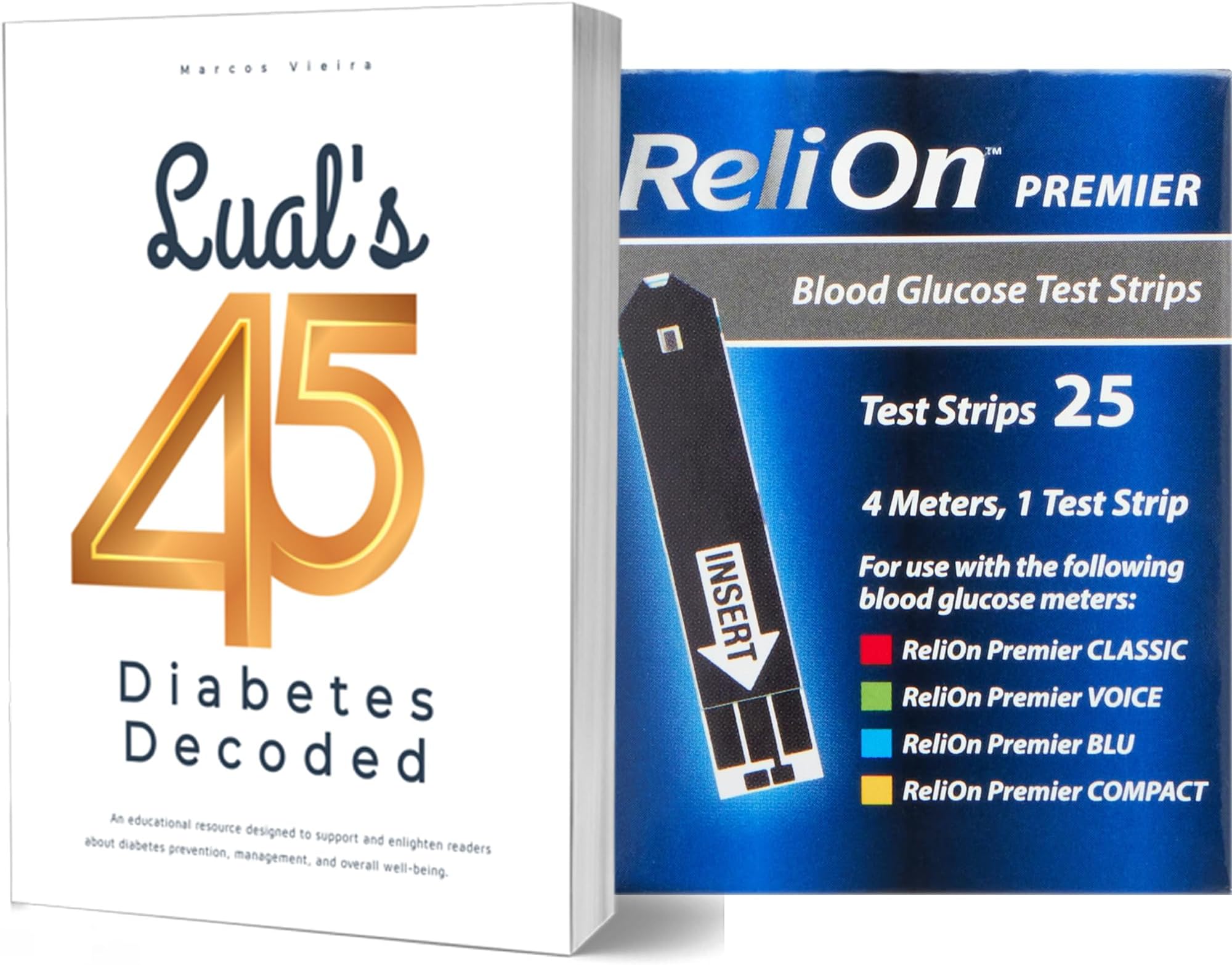 Amazon.com: Lual's 45 Diabetes Decoded Bundle with Relion Premier Test ...