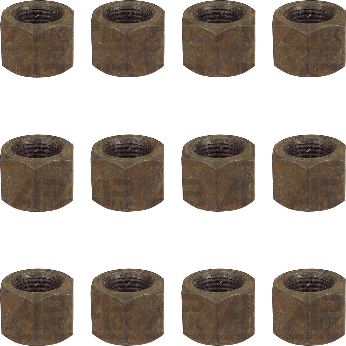 12x Crown Wheel Pinion Nuts 1/2" UNF Replacement for Ford New Holland ...