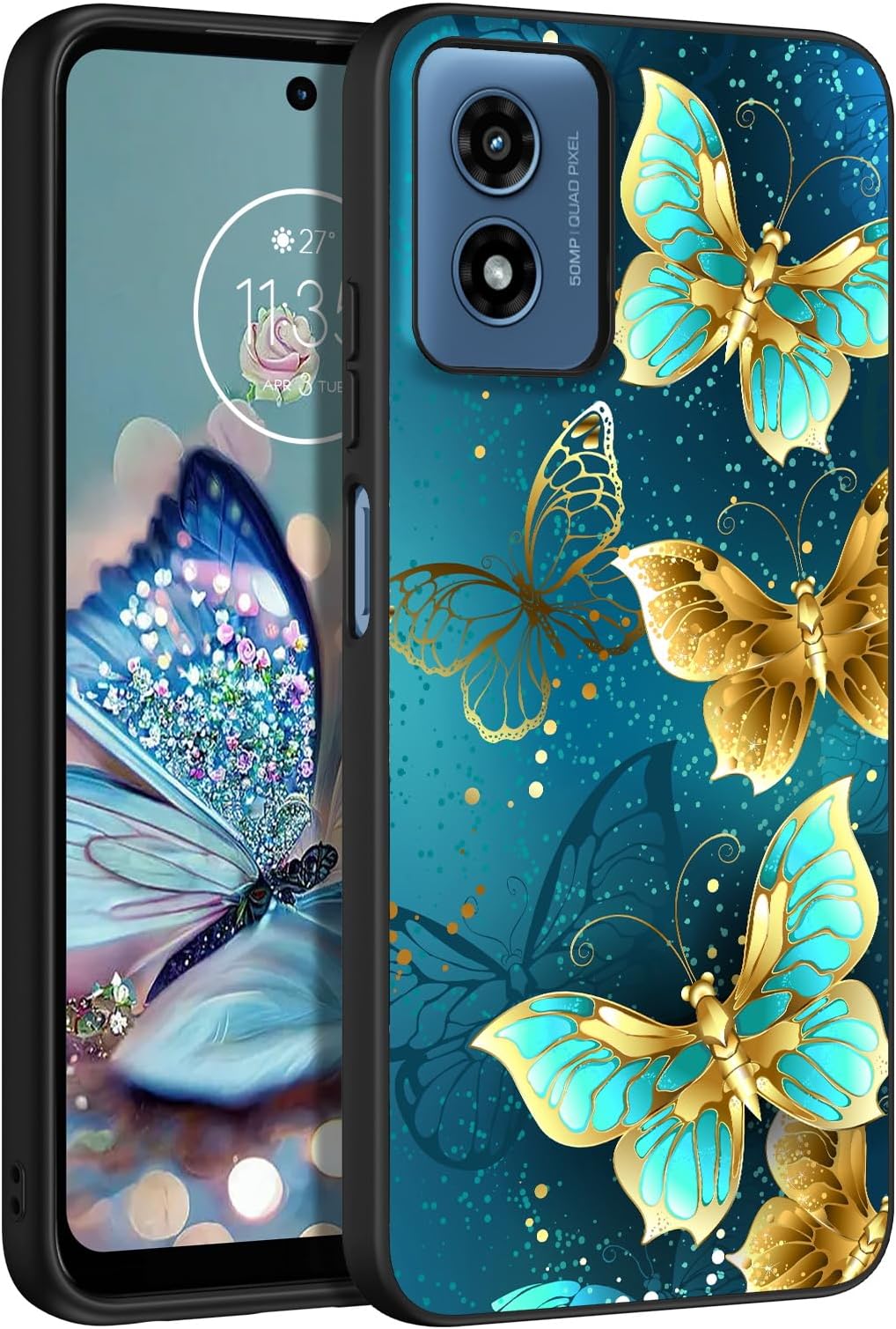 Amazon.com: GUAGUA for Moto G 5G 2024 Case Glow in The Dark, Moto G ...