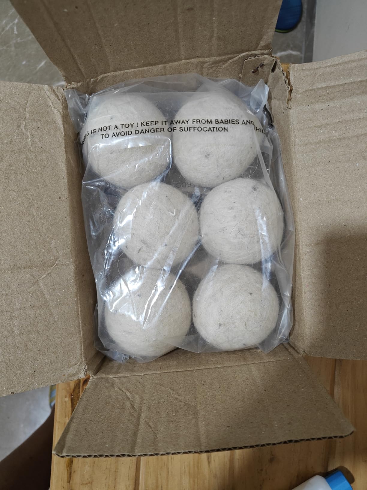 Tidy Monster 6 Pack All Natural Organic Wool Dryer Balls Xl Size ...