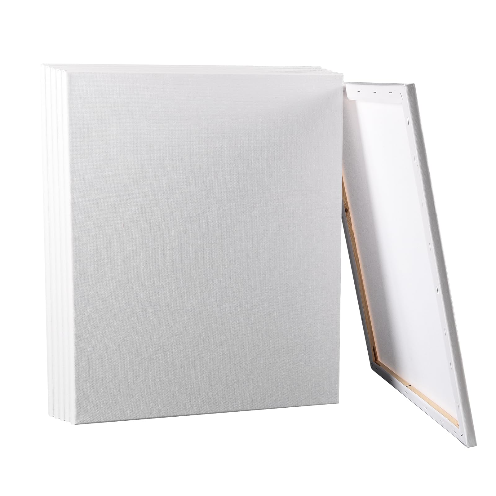 6PCS Artist Blank Canvas Frame, 100% Cotton Pre-Stretched Canvas Artist ...