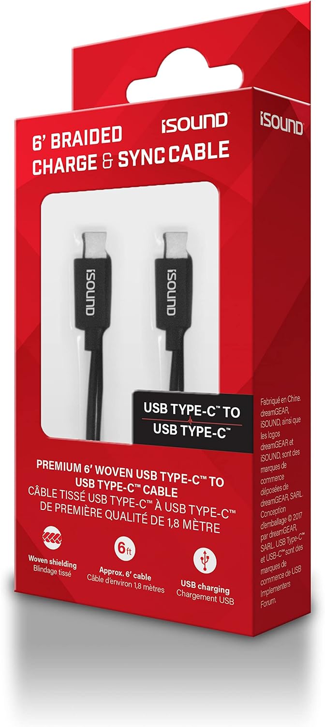 Amazon.com: iSound 6 FT USB Type-C Cable: Charge Your Tablet ...