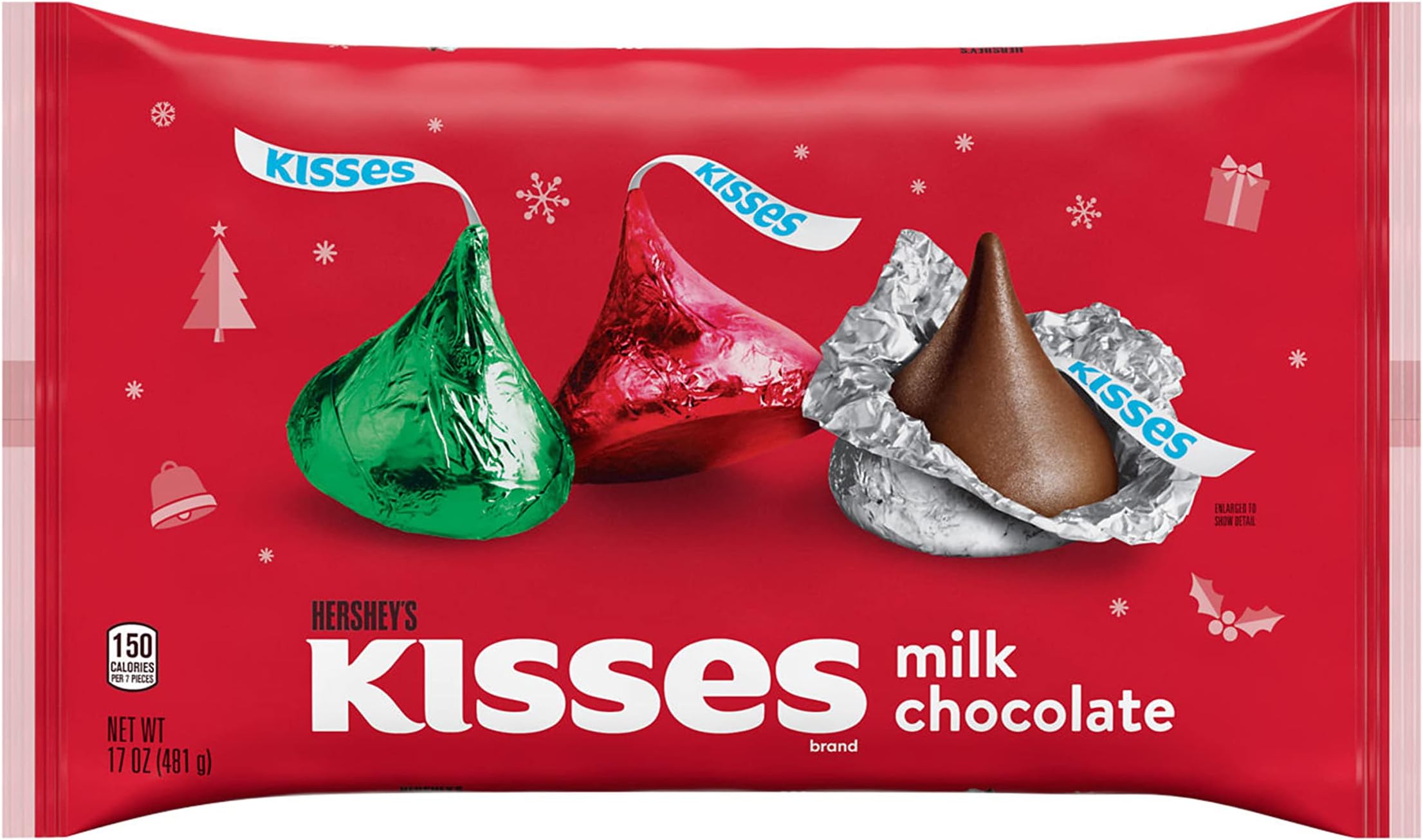 Amazon.com : HERSHEY'S HUGS Milk Chocolate Hugged by White Creme ...