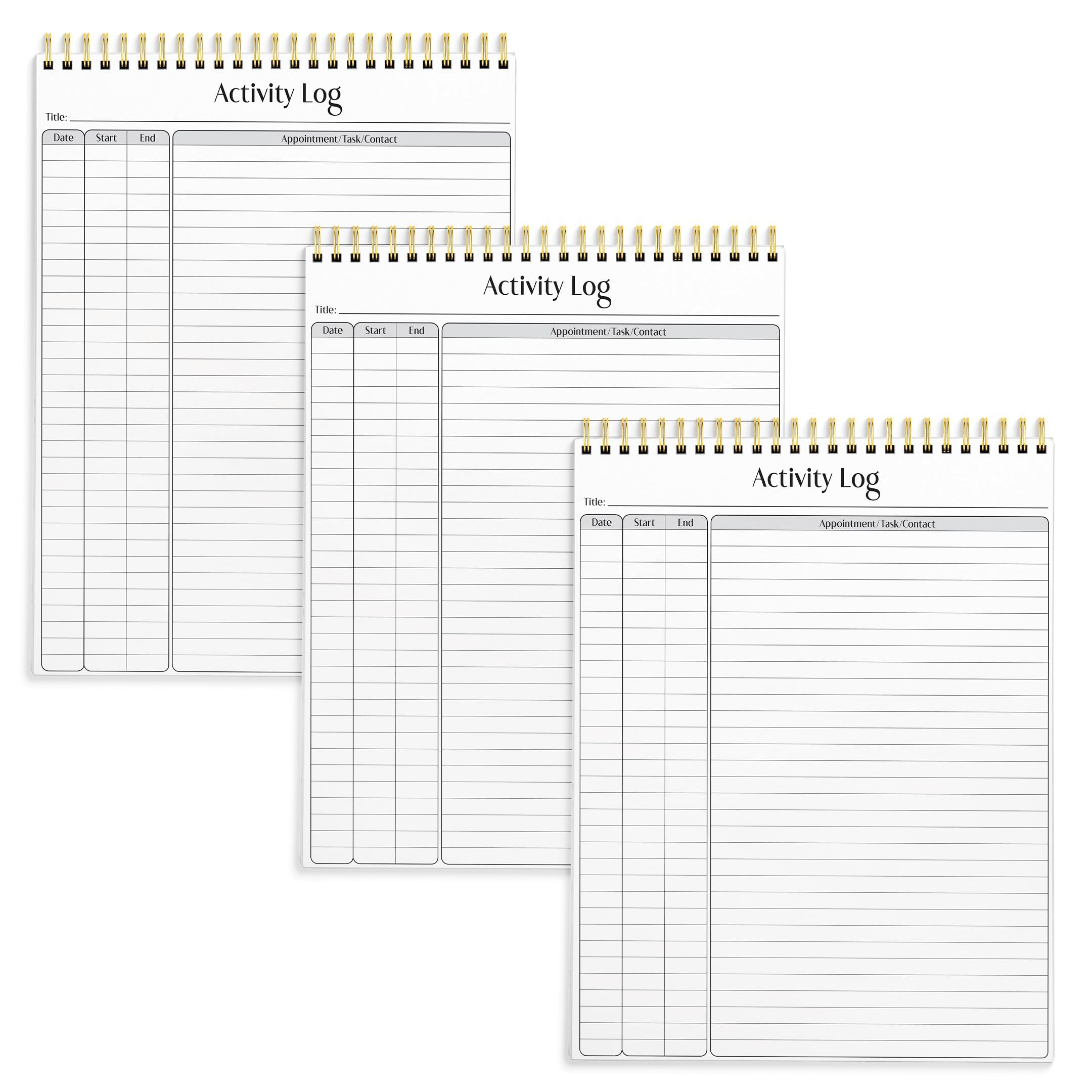 Snapklik.com : Better Office Products Activity Log Notepad, 8.5" X 11 ...