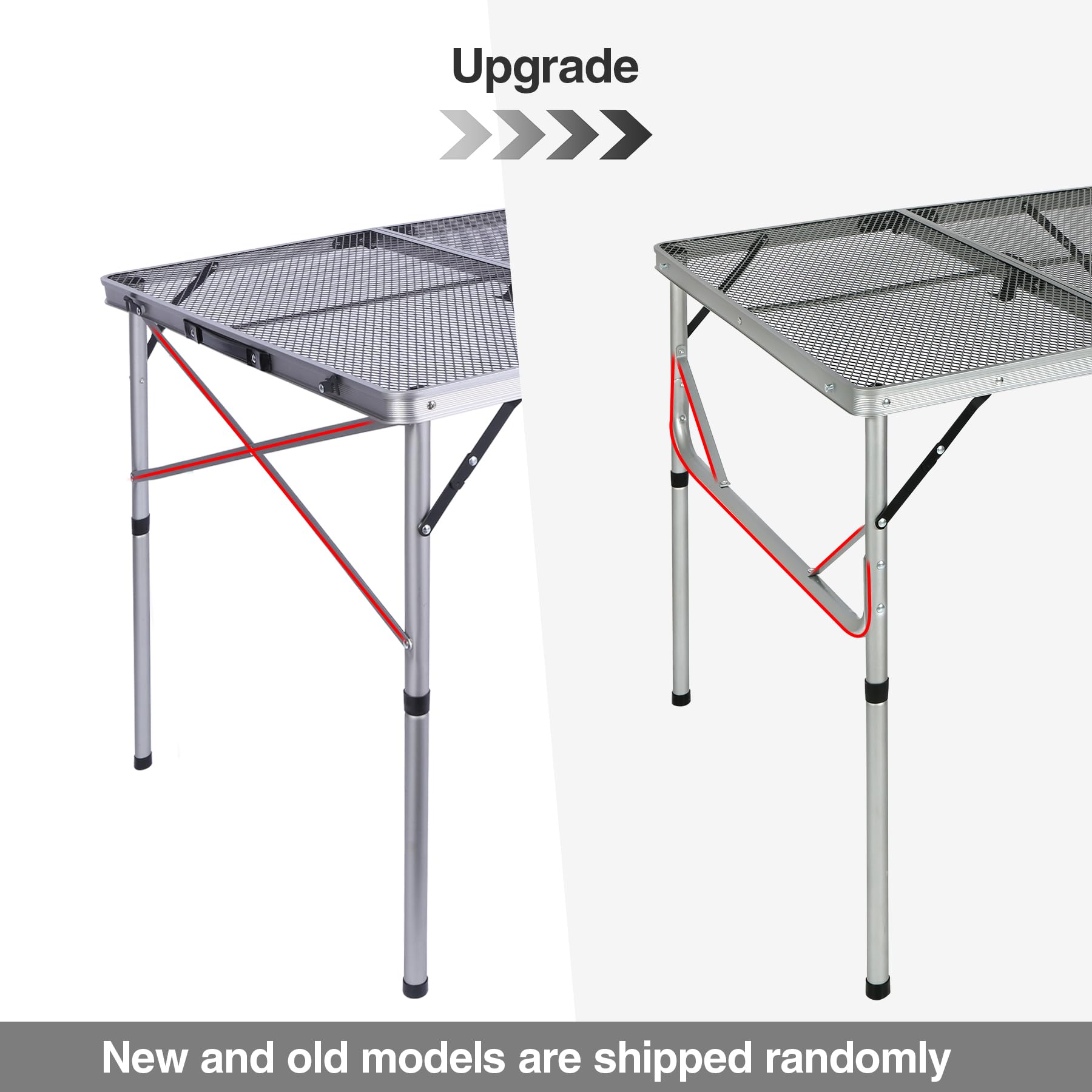 Snapklik.com : REDCAMP Folding Portable Grill Table For Outside ...