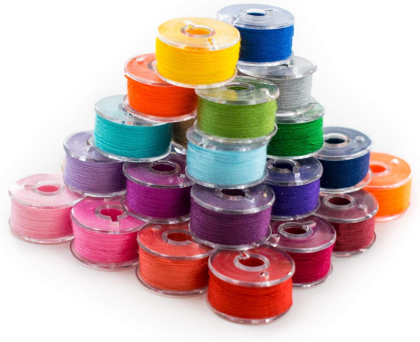 TRIXES 36PC Bobbin Thread Spools – for Sewing Machine Embroidery ...
