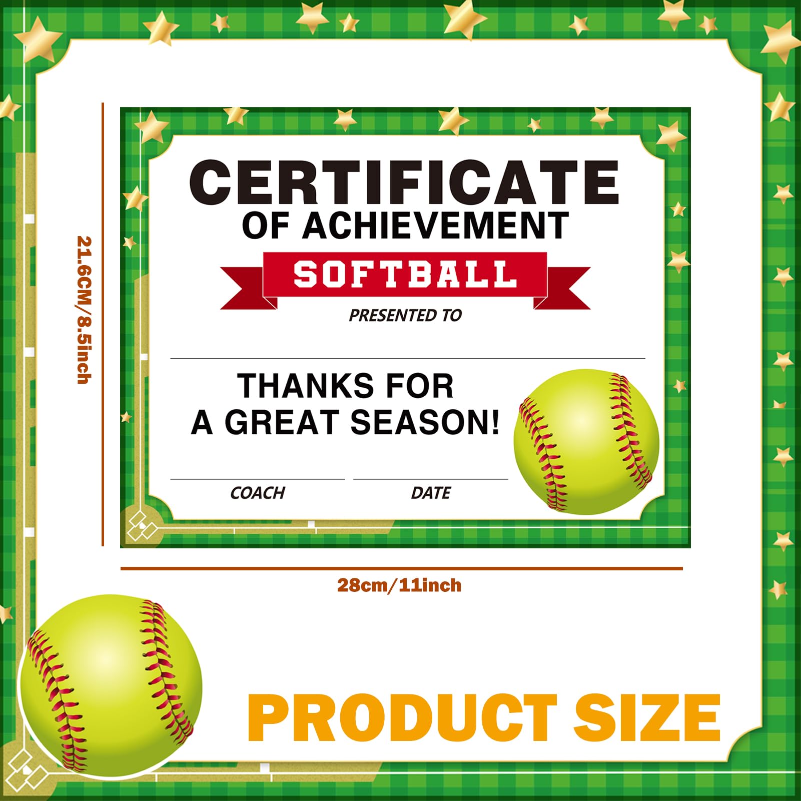 Snapklik.com : 30 Softball Achievement Award Certificates Kids Softball ...