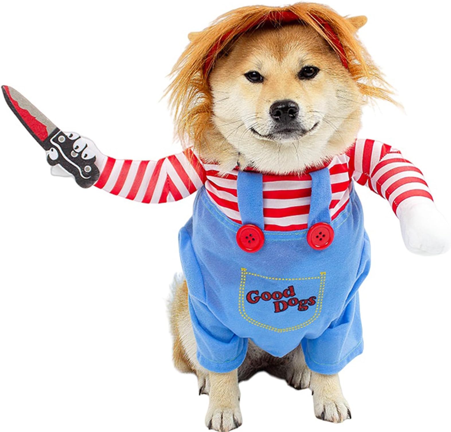 DIYDEC Deadly Dog Clothes, Halloween Dog Costume Funny Awful Small Pet ...