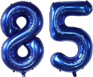 Amazon.com: 40Inch 85 Balloon Numbers Navy Blue Helium Number 85 ...