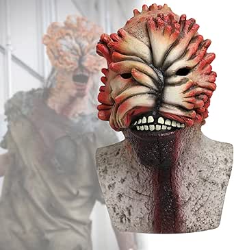 Amazon.com: Varuotu Clicker Mask Halloween Last Us Mask Scary Zombie ...