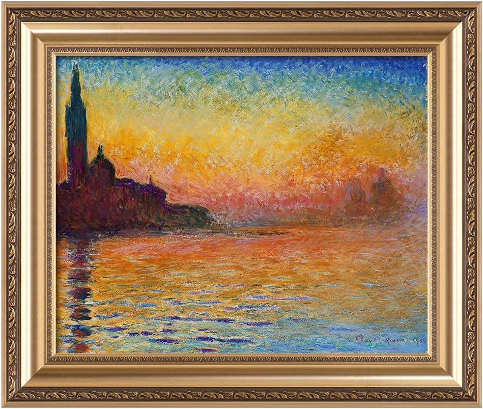 Amazon.com: IPIC - Sunset in Venice by Claude Monet, Giclee Prints ...