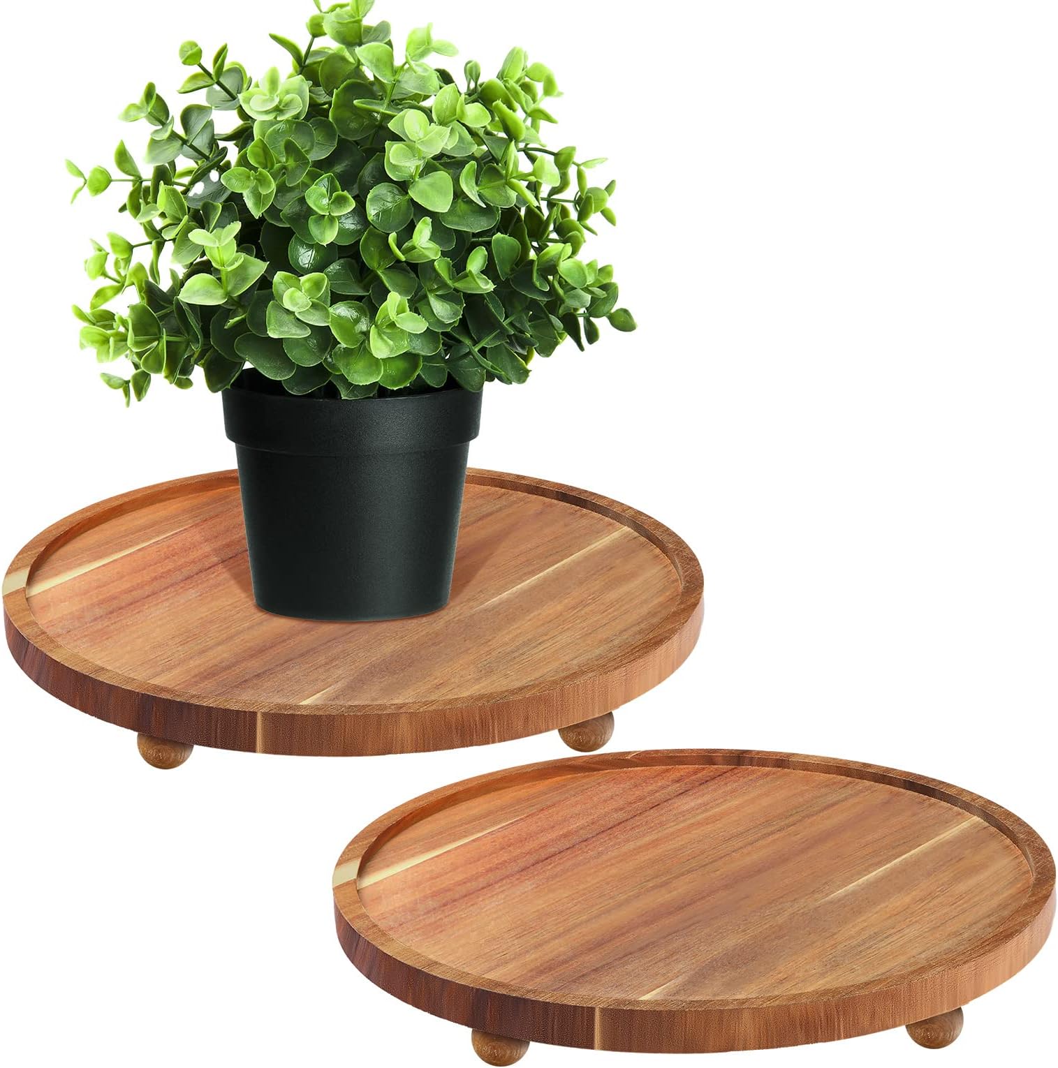 Amazon.com | Timber Tree 10 inch Wood Cake Stand for Dessert Table ...