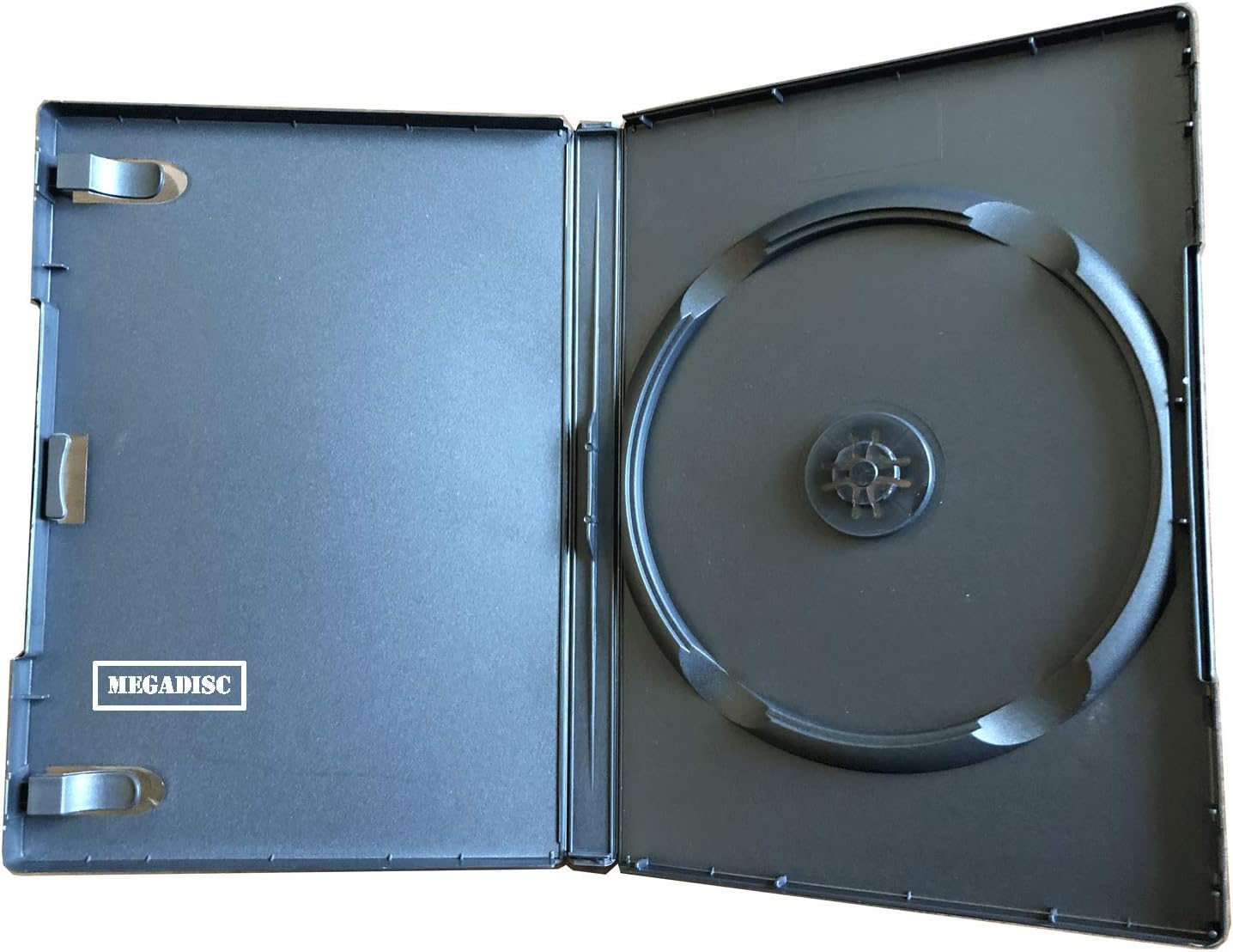 Amazon.com: New MegaDisc Premium 100 Pk 14mm DVD Case Single Black 1 ...