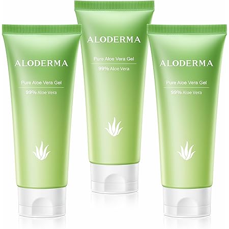 Amazon.com : Aloderma 99% Organic Aloe Vera Gel, Bottled within 12 ...