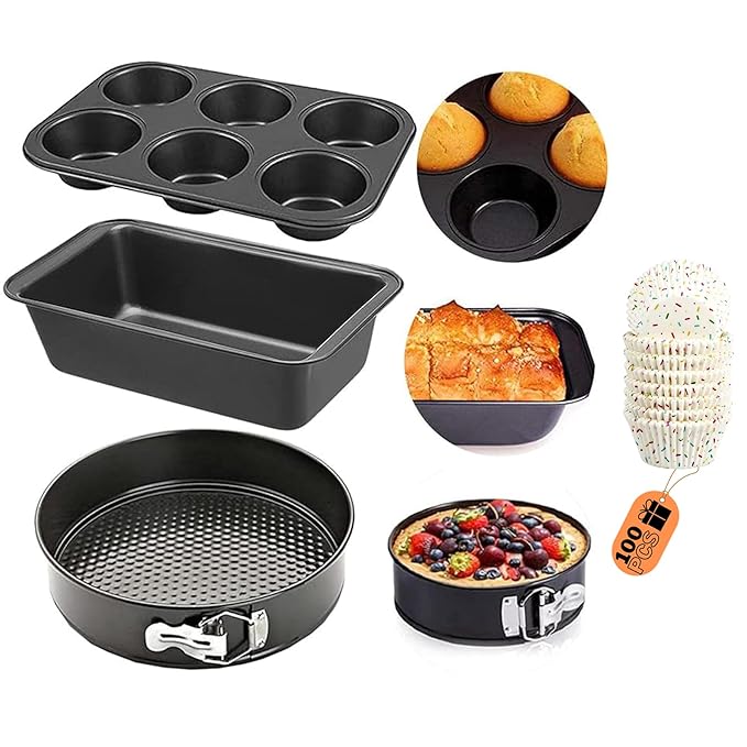 Buy CURATED CART Premium Cake Making Set - Combo Carbon Steel Cake ...