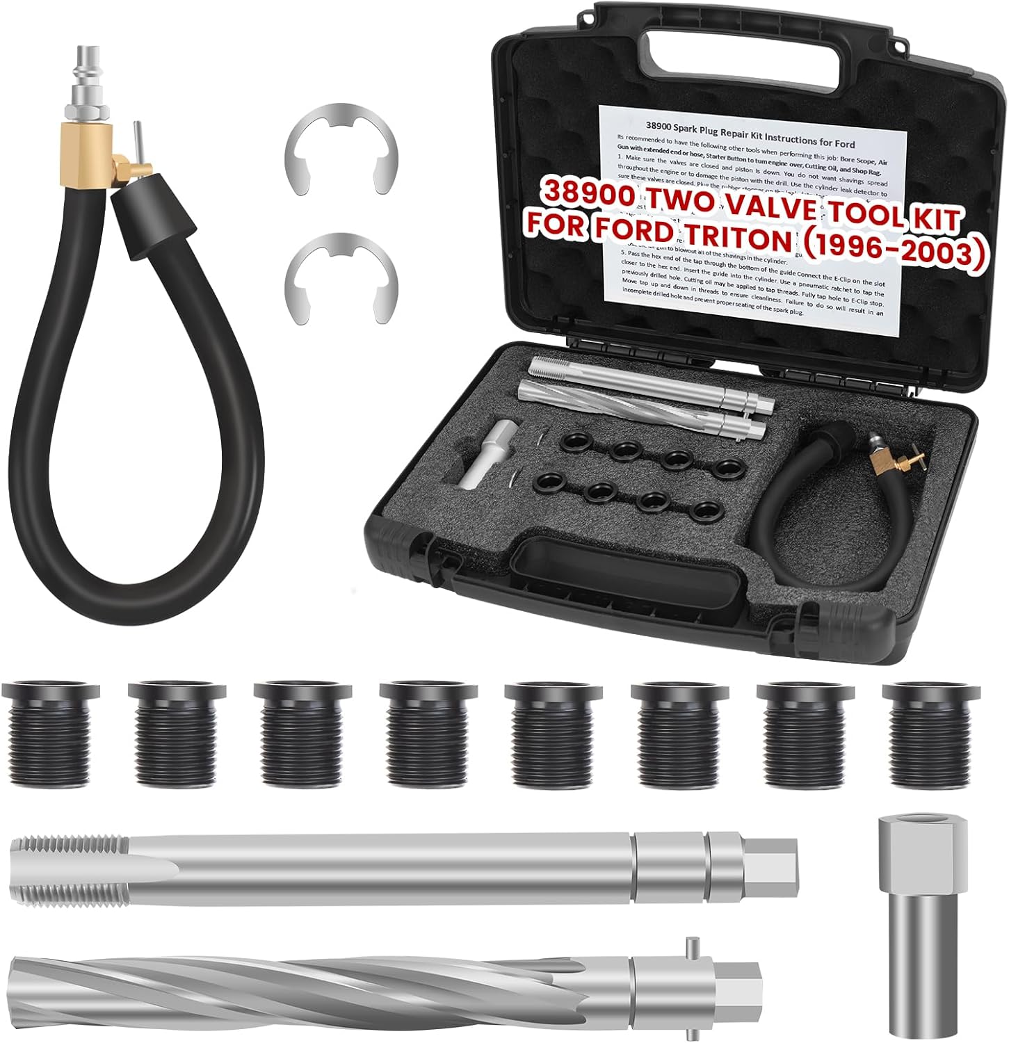 Amazon.com: 38900 Two Valve Tool Kit for Ford Triton (1996-2003)，Spark ...