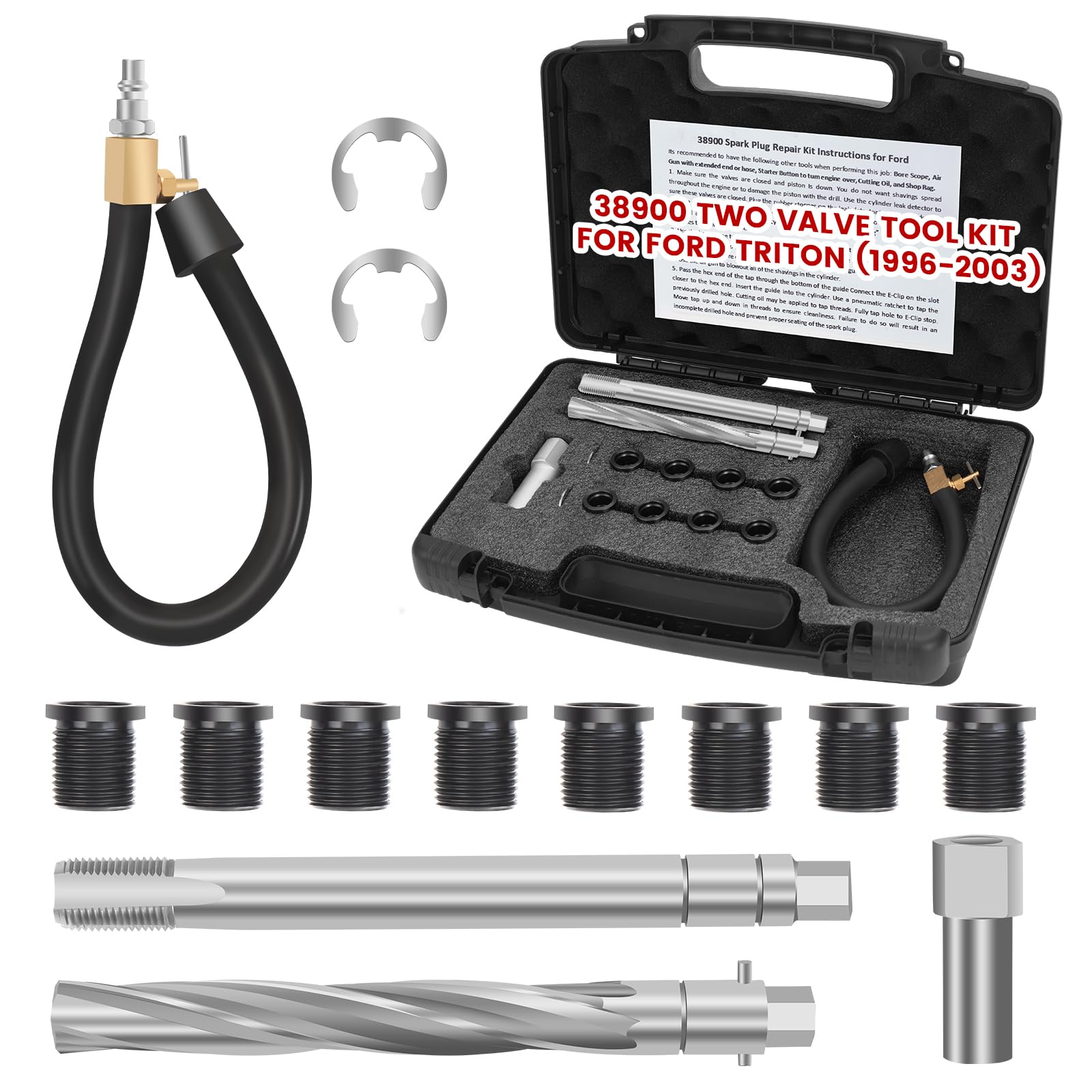 Amazon.com: 38900 Two Valve Tool Kit for Ford Triton (1996-2003)，Spark ...