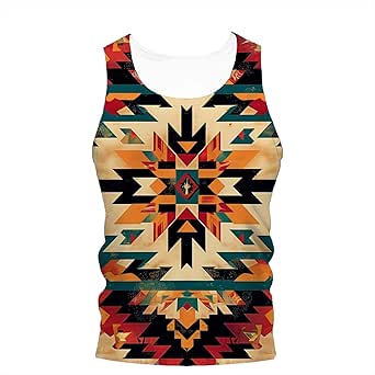 Native American Southwestern Tribal Art Tank Top Ethnic Vintage ...