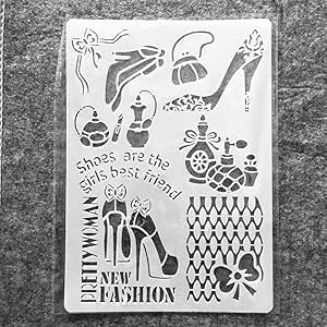 Amazon.com : Reusable Stencils for Painting on Wood,29cm A4 Chinese ...