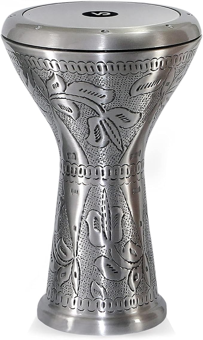Orientalische Profi Darbuka, Darabouka, Handhammered mit Zubehör Antik ...