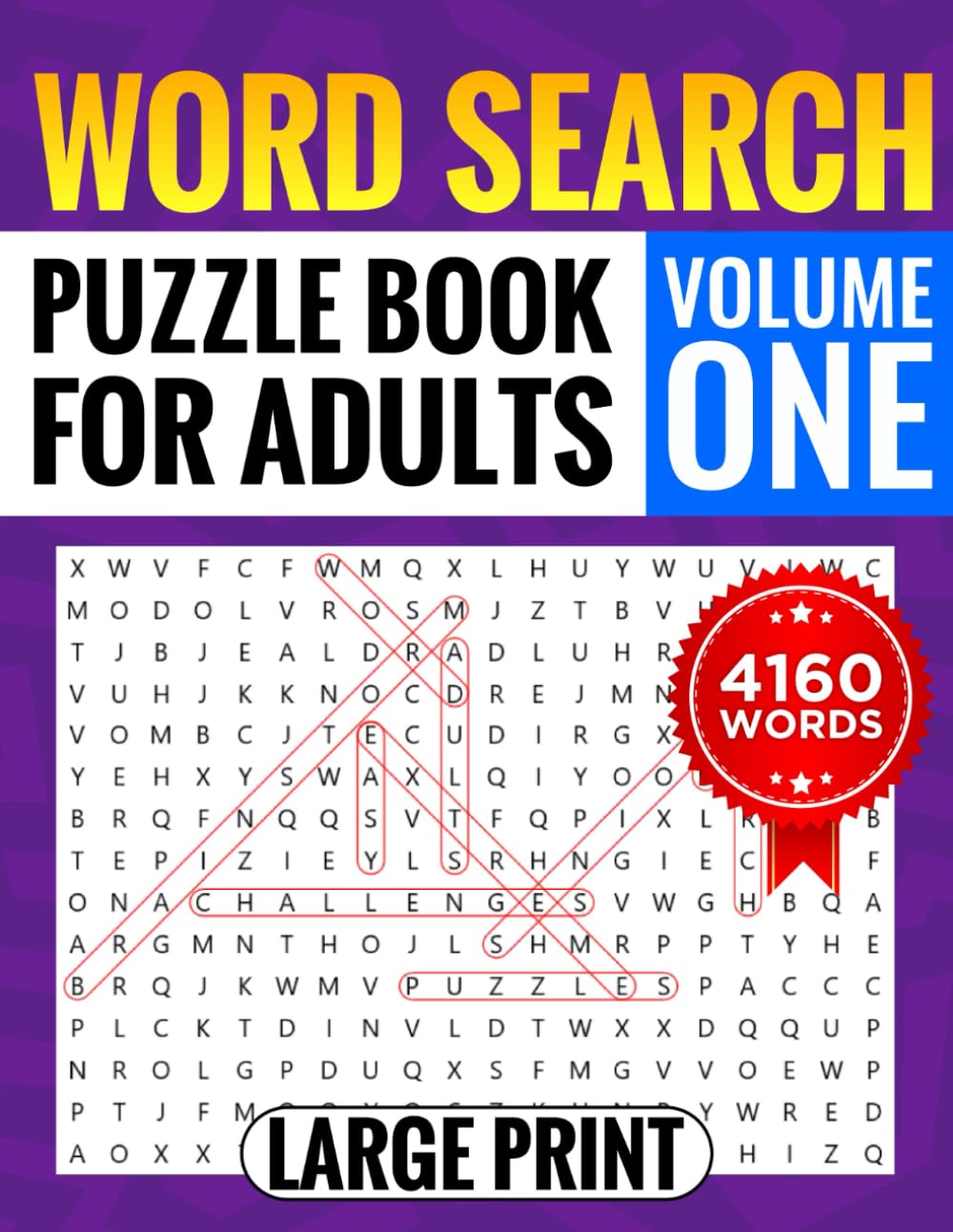 WORD SEARCH PUZZLE BOOK FOR ADULTS: VOLUME ONE: VALUE4U Publishing ...