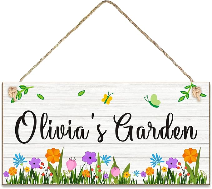 Personalised Garden Signs Custom Wooden Garden Signs Plaques for ...