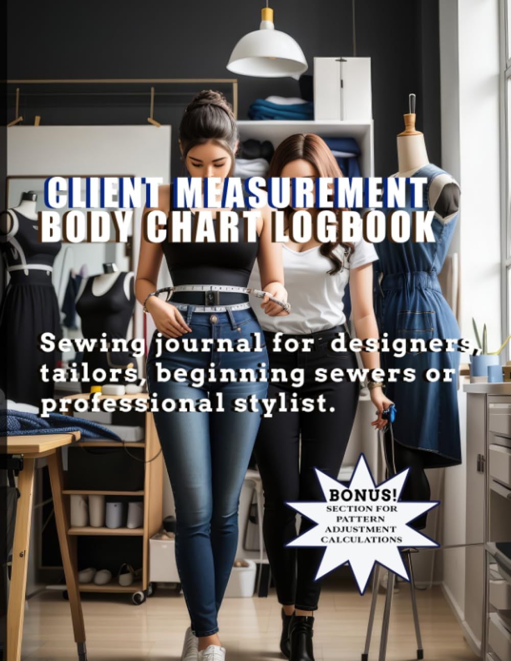 CLIENT MEASUREMENT BODY CHART LOGBOOK: Sewing journal for designers ...