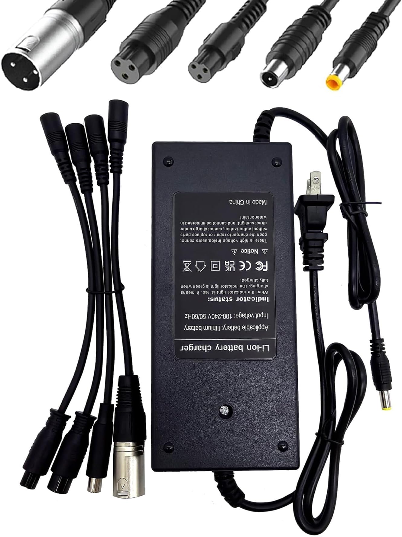Amazon.com: 42V 2A (5 Plugs) Charger for Jetson Voyage Razor Swagtron Bird Gotrax Ninebot Segway ...