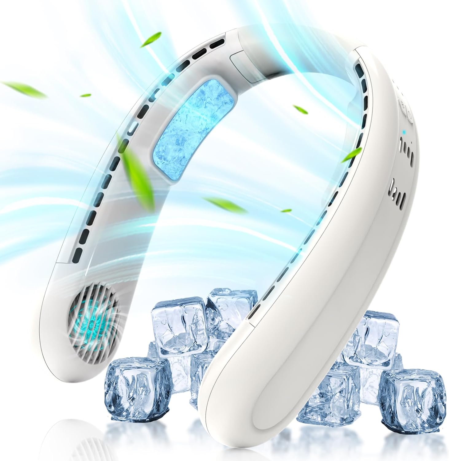 Amazon | Centuree ネッククーラー 冷却プレート 【2023年夏新登場・720度上下送風・半導体急速冷却】 首掛け扇風機 ブレードレスファン 携帯 扇風機 4000mAh大容量 ...