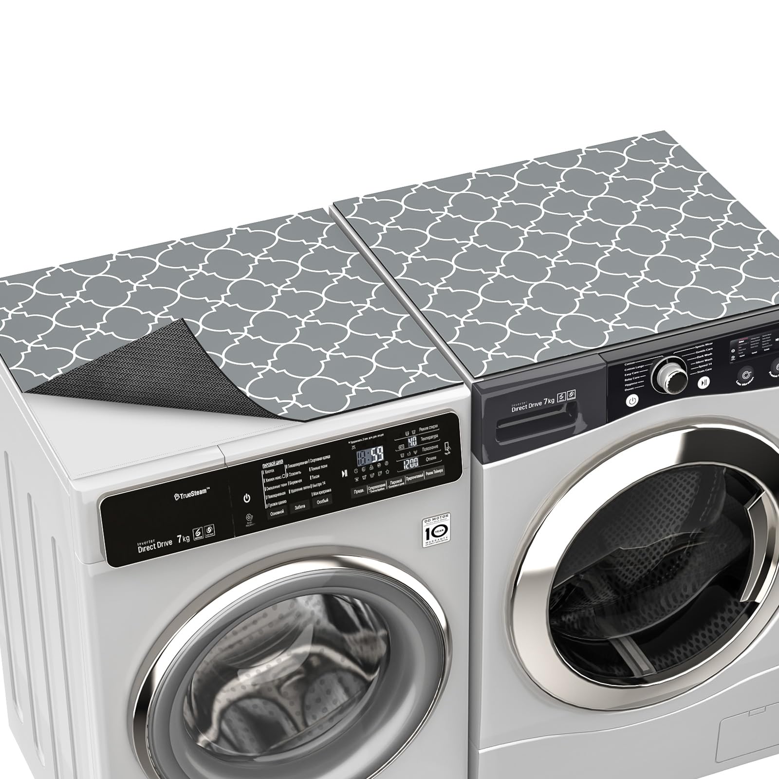 Amazon.com: NiHome 2PCS Washer and Dryer Top Cover Mats, 23.6"x25.6 ...