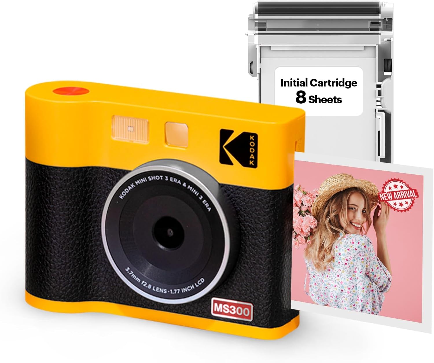 Amazon.com : KODAK Mini Shot ERA 4PASS 2-in-1 Instant Camera and Photo ...