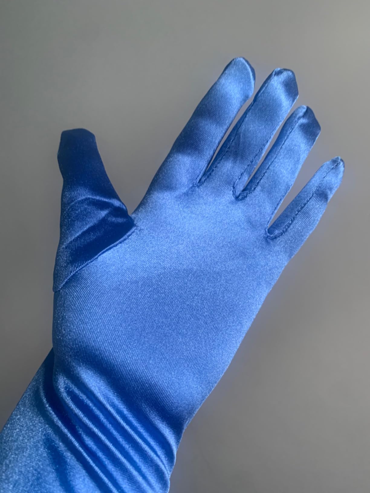 LUTER Long Elbow Satin Gloves, Elegant Long Gloves 21" Stretchy 1920s ...