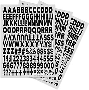 Amazon.com: 3 Sheets 504 Pieces Iron On Letters and Numbers for Fabric ...