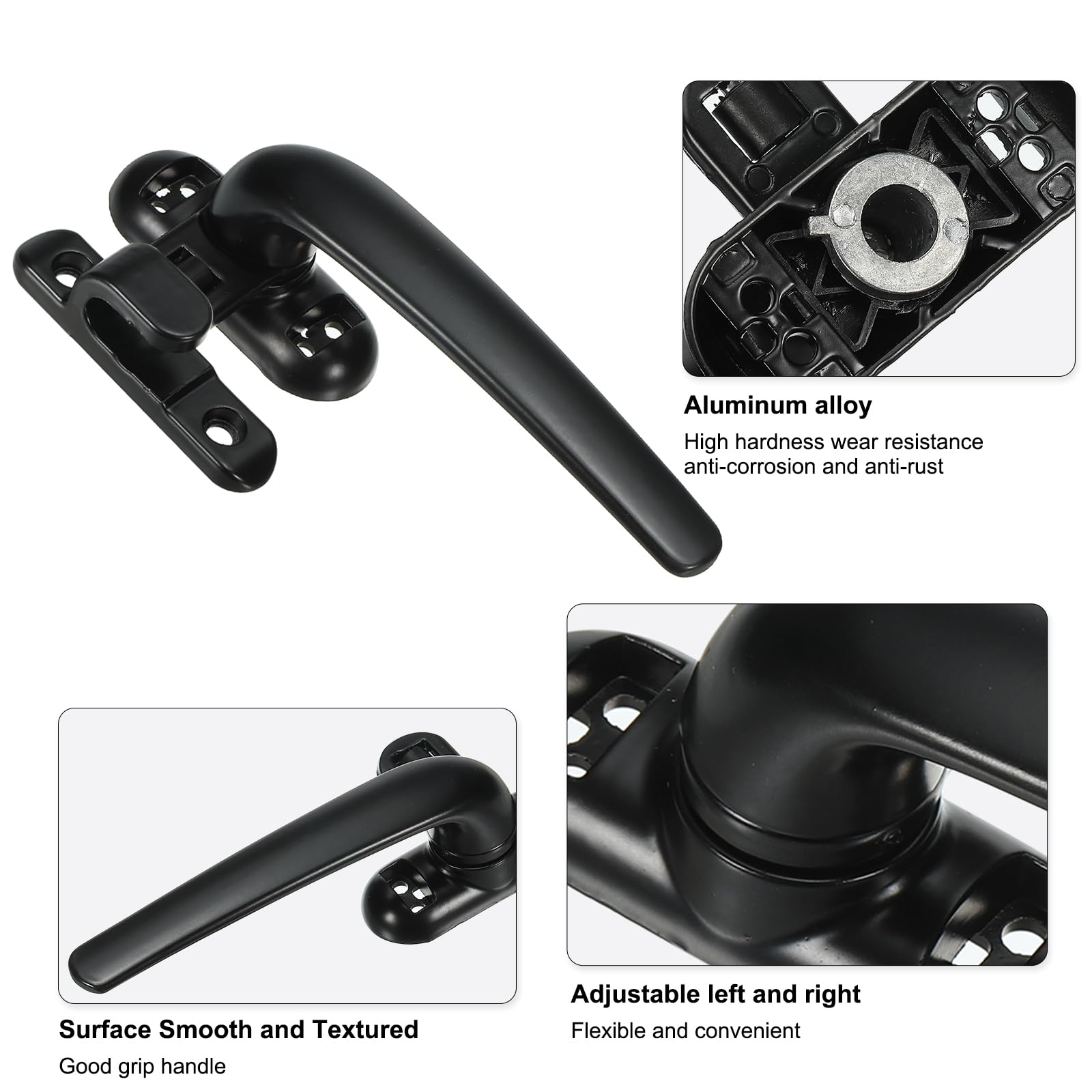 PATIKIL Aluminum Alloy Window Handle, 2pack Casement Window Lock ...
