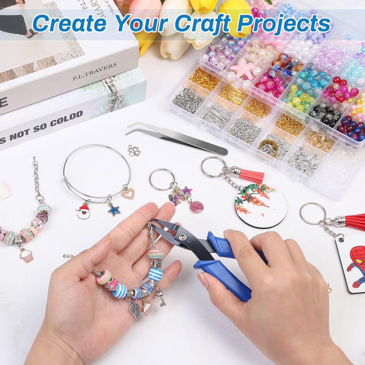 Buy Split Ring Pliers for Jewelry Making, Evatage Split Jump Ring ...