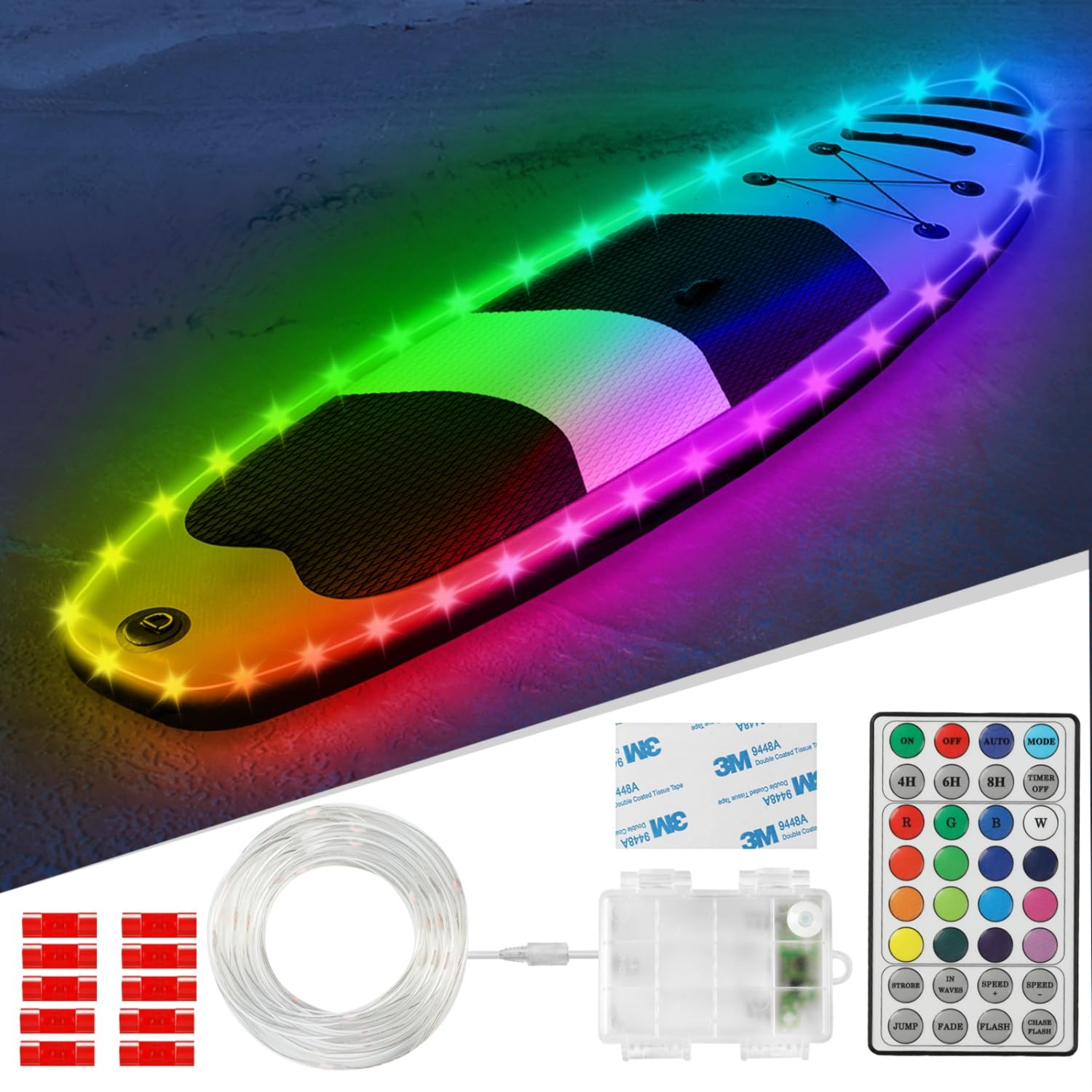 Amazon.com: VIDLULTD Kayak Paddle Board Lights Kit, IP68 Waterproof ...