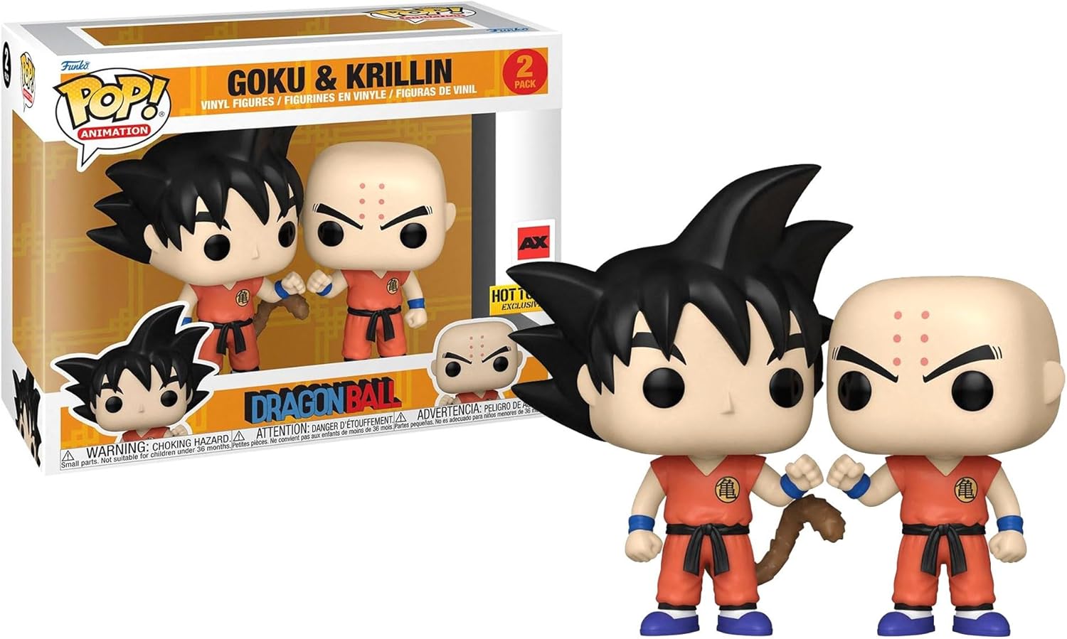 Amazon.com: Pop! Animation: Dragon Ball-Goku Krillin 2pk (exc ...